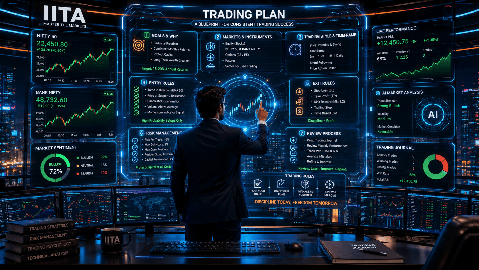 How to Build a Trading Plan (Step-by-Step Template) 2026 | IITA